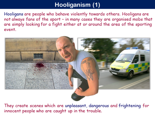 PE605ST - Social & Cultural Aspects 2 (Hooliganism & Taylor Report ...
