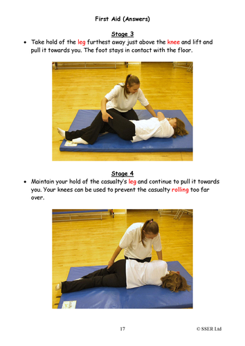 PE705ST - First Aid - Treating Injuries WS | Teaching Resources