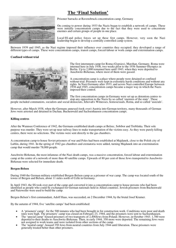 Holocaust Yr 9 SoW | Teaching Resources