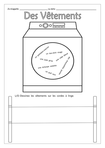 FRENCH - CLOTHING - Des Vêtements - Introduction | Teaching Resources