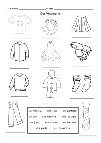 FRENCH - Les Vêtements Bundle | Teaching Resources