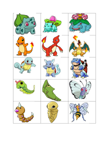 Pokemon Science - Grouping and Variation | Teaching Resources