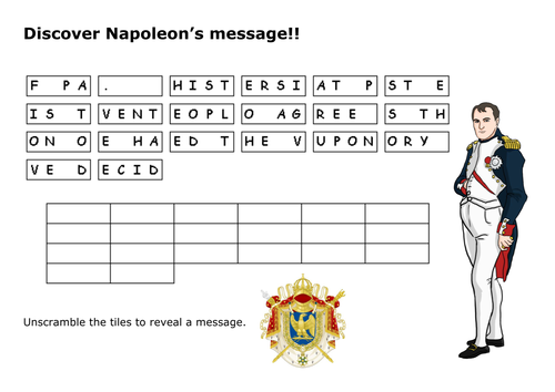 Napoleon Bonaparte Puzzle Pack | Teaching Resources