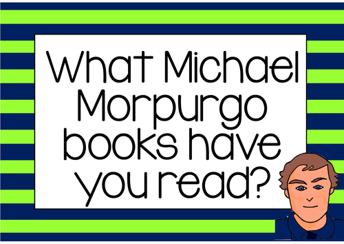 MICHAEL MORPURGO TEACHING AND DISPLAY RESOURCES -ENGLISH READING KS2 ...