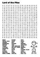 Lord of the Flies Word Search by sfy773 | Teaching Resources