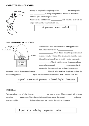 Motion and Pressure - Pressure in Gases KS3 | Teaching Resources