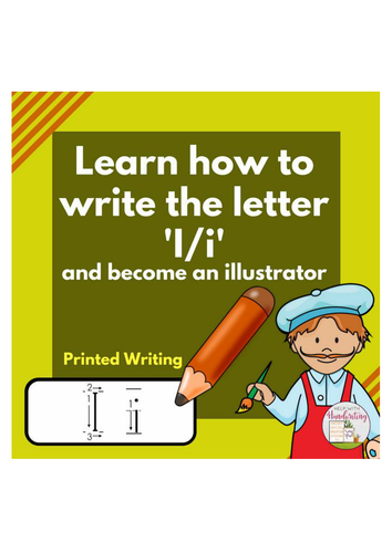 Learn how to write the letter I (Printed style) and become an ...