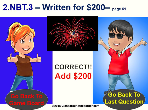 Grade 2 THINK ON YOUR FEET MATH! Interactive Test Prep Game—Number ...