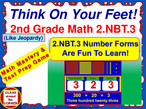 Grade 2 THINK ON YOUR FEET MATH! Interactive Test Prep Game—Number ...