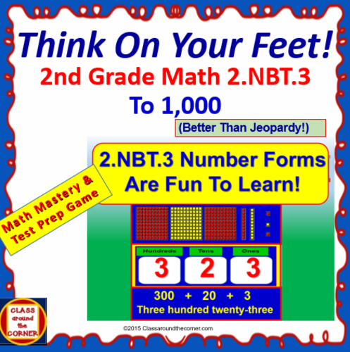 Grade 2 THINK ON YOUR FEET MATH! Interactive Test Prep Game—Number ...