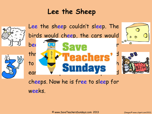 Ee Phonics Worksheets, Activities, Flash Cards, Lesson Plans and Other ...
