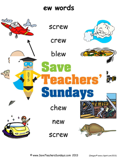 Ew Phonics Worksheets, Activities, Flash Cards, Lesson Plans and Other ...