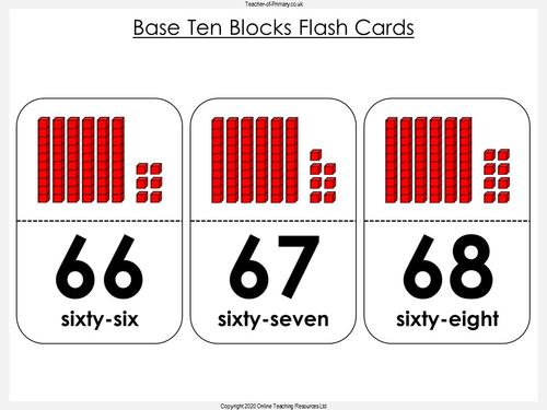 Base Ten Blocks - Representing Numbers 21 to 99 | Teaching Resources