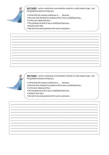 Frozen Science - States of Matter | Teaching Resources