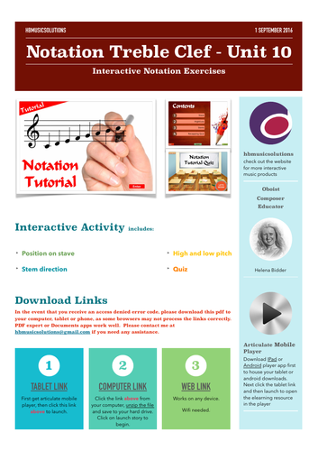 Notation Tutorial And Quiz Interactive Module Teaching Resources 