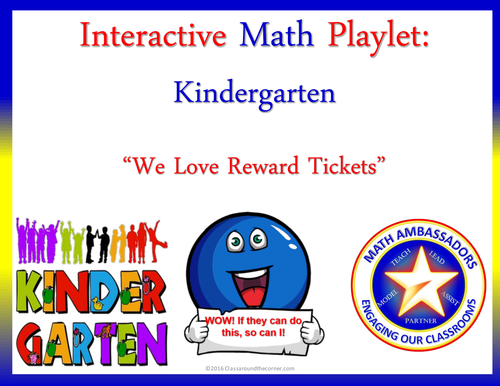 Kindergarten Interactive Math Playlet: We Love Reward Tickets ...
