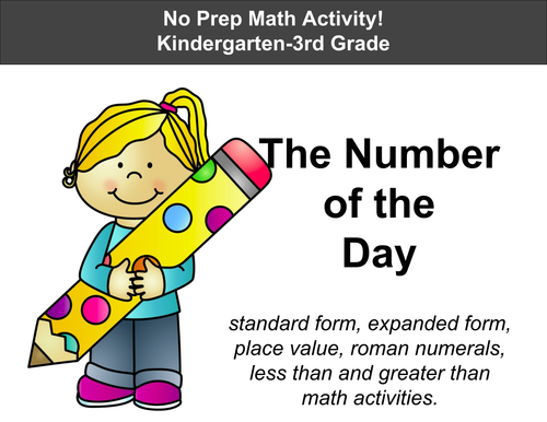Math Number of the Day | Teaching Resources