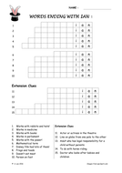 Suffix word work: IAN | Teaching Resources