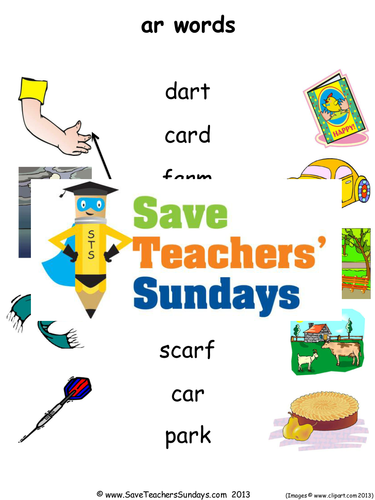 Ar Phonics Worksheets, Activities, Flash Cards, Lesson Plans and Other ...