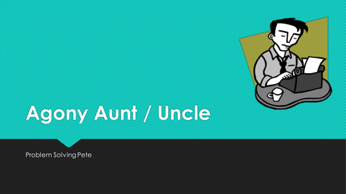 Agony Uncle - drugs advice activity, autism, SEN, Asdan | Teaching ...