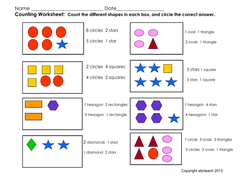 Math: Counting Shapes (pre-k/primary) | Teaching Resources
