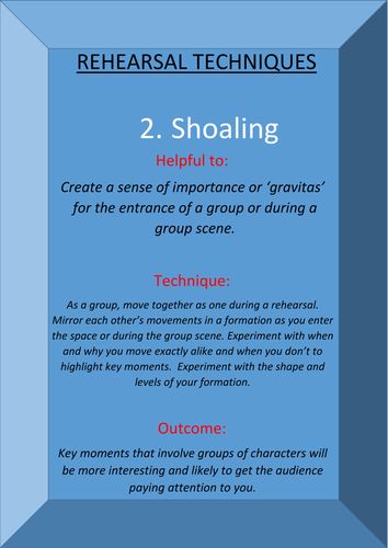 Drama devising techniques posters by naomi_demon - Teaching Resources - TES
