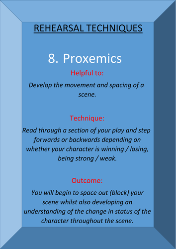 Drama devising techniques posters by naomi_demon - Teaching Resources - TES