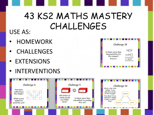 43 ks2 mastery maths challenges by erylands - Teaching Resources - TES