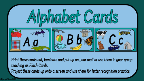 Alphabet and Phonics Cards | Teaching Resources
