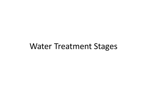 New AQA Chemistry Water Treatment Lesson | Teaching Resources