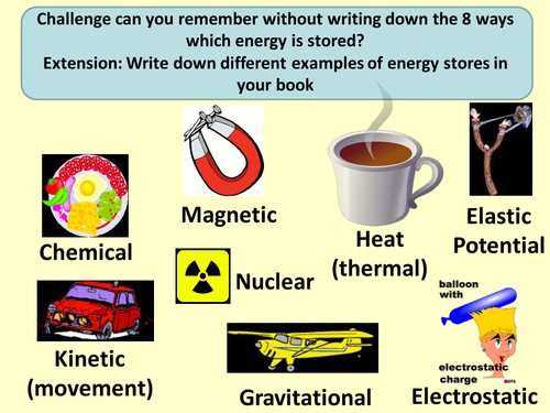KS4 PHYSICS NEW 2016 GCSE SPECIFICATION ENERGY STORES by ...