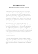 GCSE Creative Writing Display | Teaching Resources