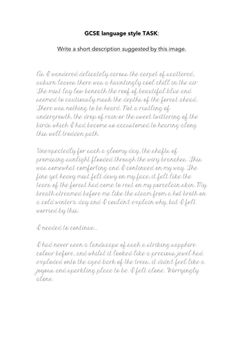 GCSE Creative Writing Display | Teaching Resources