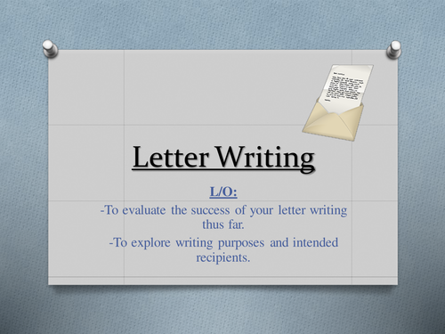 Letter Writing series of lessons | Teaching Resources