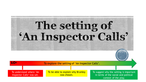 'An Inspector Calls' Scheme of Work for the new AQA GCSE English ...