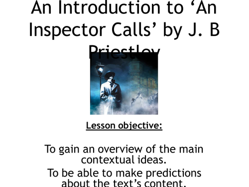 'An Inspector Calls' Scheme of Work for the new AQA GCSE English ...