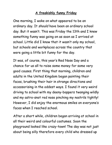 Unit of work: recount of a school trip or event by Katharine7 ...