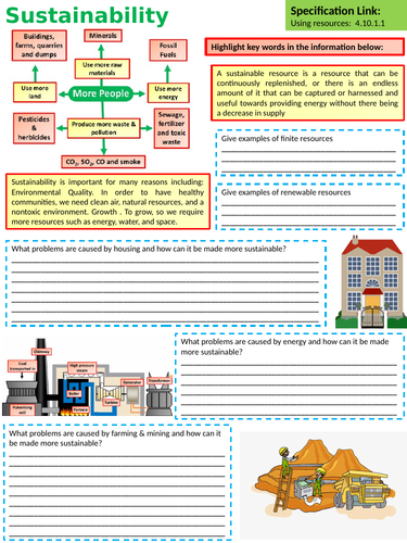 KS4 AQA GCSE Chemistry (Science) Using the Earth's Resources ...