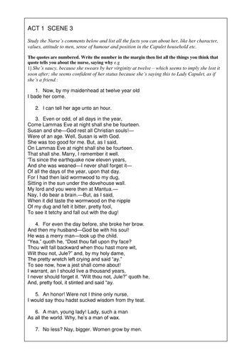 Romeo & Juliet: Act 1 - all | Teaching Resources