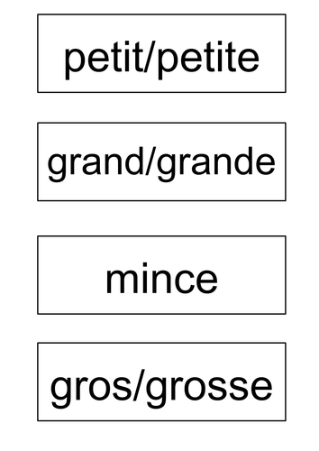 FRENCH - Adjectives - Les Adjectifs (les Contraires) - Worksheets ...