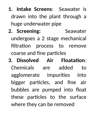 KS4 AQA GCSE Chemistry (Science) Potable Water Lesson | Teaching Resources