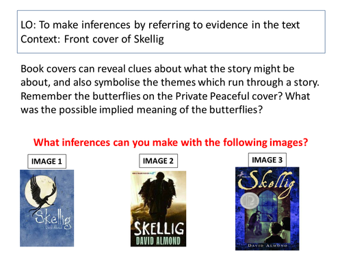 SKELLIG by David Almond: Year 7 English: 4 weeks of lessons (power-point) | Teaching Resources