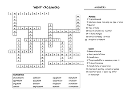 Suffix word work: MENT | Teaching Resources