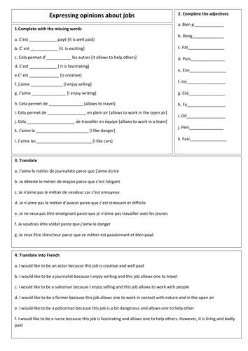 French oral practice for GCSE revision | Teaching Resources