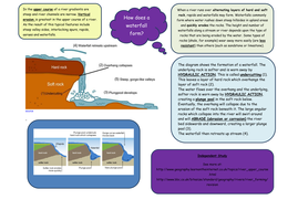 What features are found in the upper course of a river? | Teaching ...