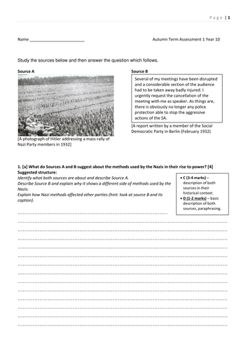 Nazi Germany (WJEC History) Lessons Bundle 2 | Teaching Resources