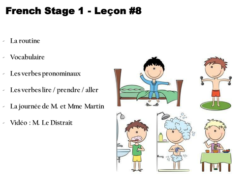 French as a foreign language 08, beginners/elementary: routine ...