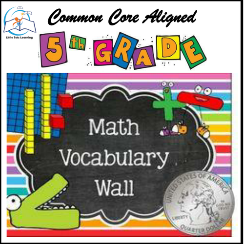 Math Word Wall 5th Grade BUNDLE | Teaching Resources
