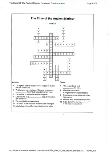 The Rime of the Ancient Mariner - A-Level Resources | Teaching Resources