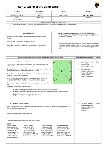 Year 8 Football Lesson Plans - Set of 8 | Teaching Resources